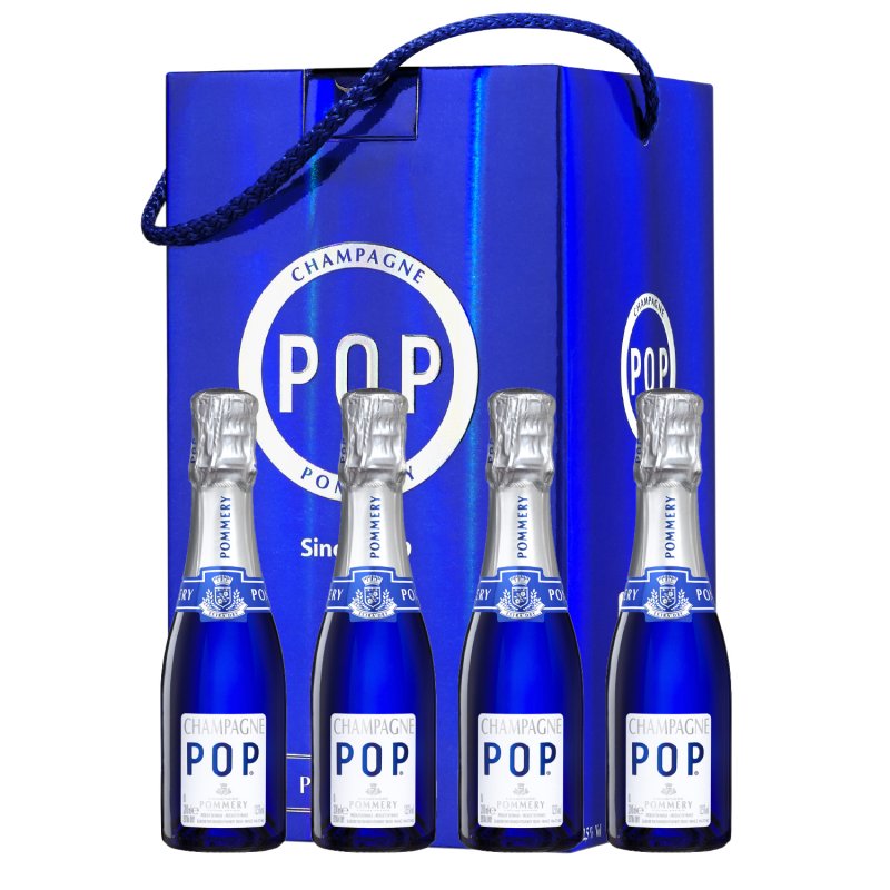 Pommery Champagne - Coffret 4 mini POP - Box | Plus de Bulles