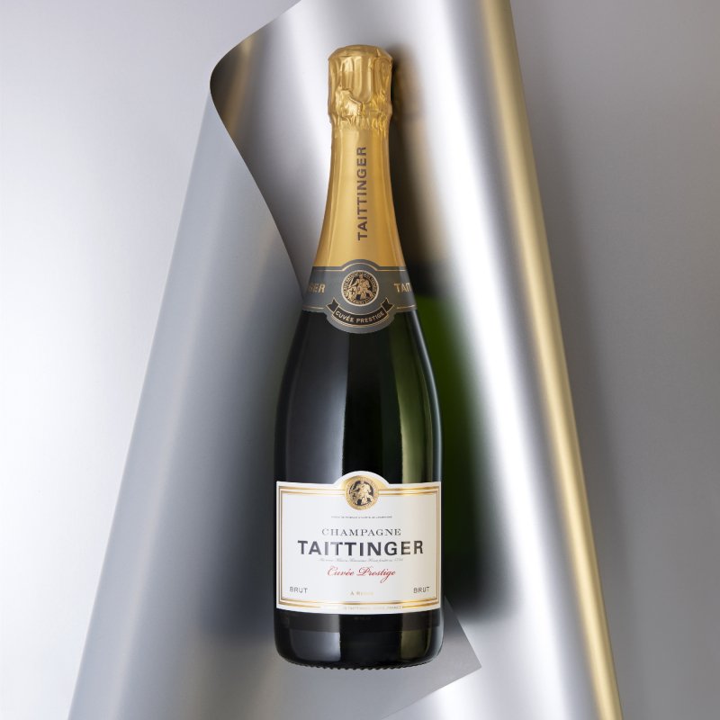 Champagne Taittinger - Brut Prestige - Mezza bottiglia 37,5 cl | Plus ...