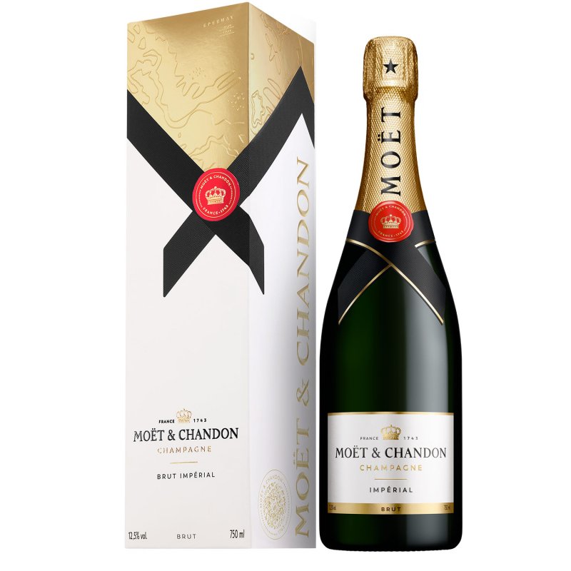 Champagne Moët & Chandon - Brut Impérial - Botella 75CL - Estuche ...