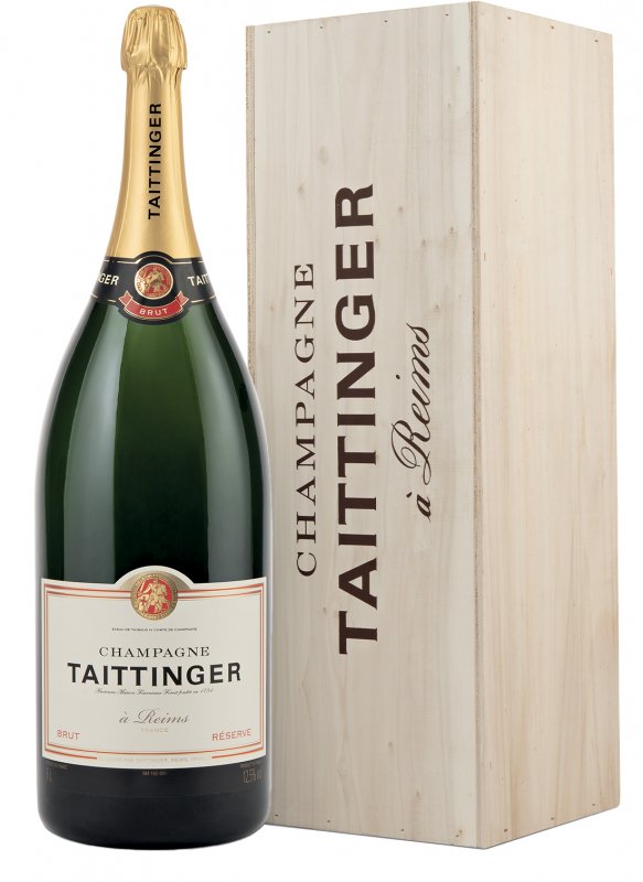 Champagne Taittinger - Brut Réserve - Mathusalem 600cl - Caisse bois ...
