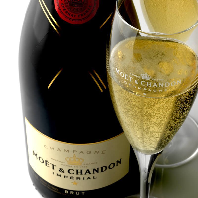 Champagne Moët & Chandon - Brut Impérial - Magnum 150 cl - Houten kist ...
